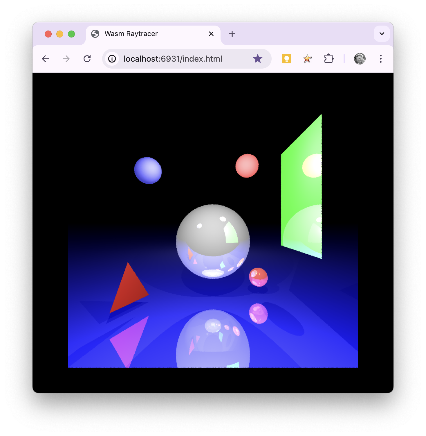 Converting an old ray tracer to Wasm – Tanner's Website